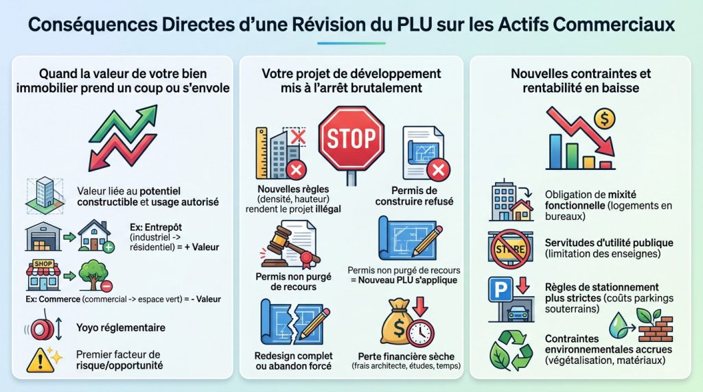 Révision du PLU et impacts sur l’immobilier commercial